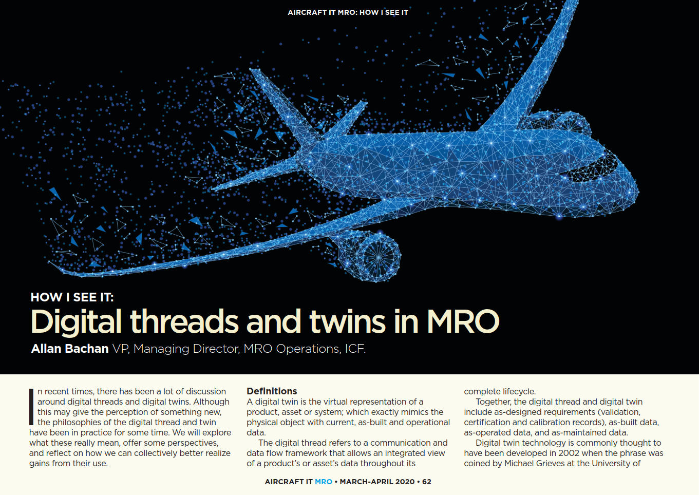 How I See IT: Digital threads and twins in MRO