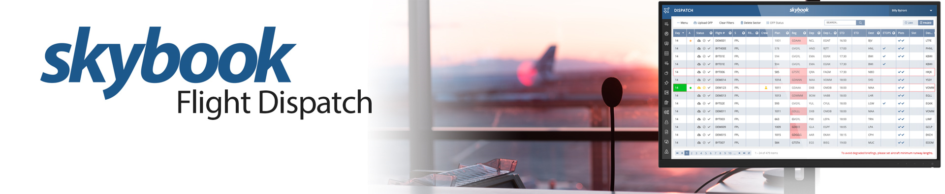 Skybook Dispatch Monitor