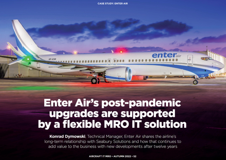 Case Study: Enter Air’s post-pandemic upgrades are supported by a flexible MRO IT solution