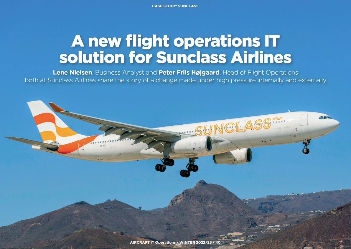 Case Study: A new flight operations IT solution for Sunclass Airlines