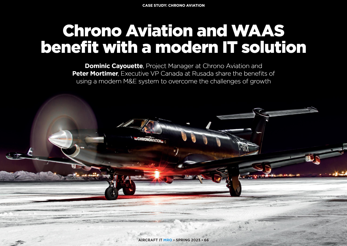 CASE STUDY: Chrono Aviation and WAAS benefit with a modern IT solution