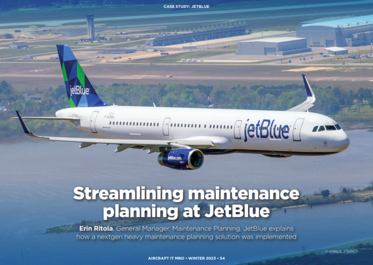 CASE STUDY: Streamlining maintenance planning at JetBlue
